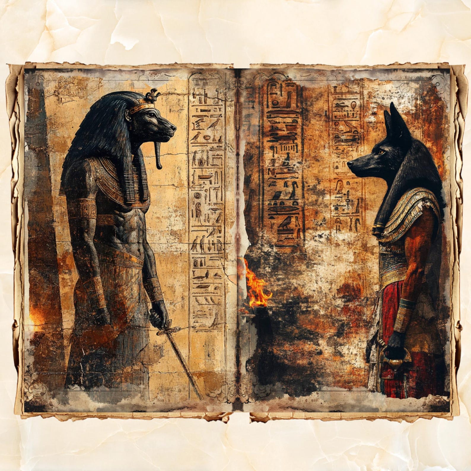 Egyptian Gods Junk Journal Pages: Vintage Ephemera (44 JPEG) - Etsy