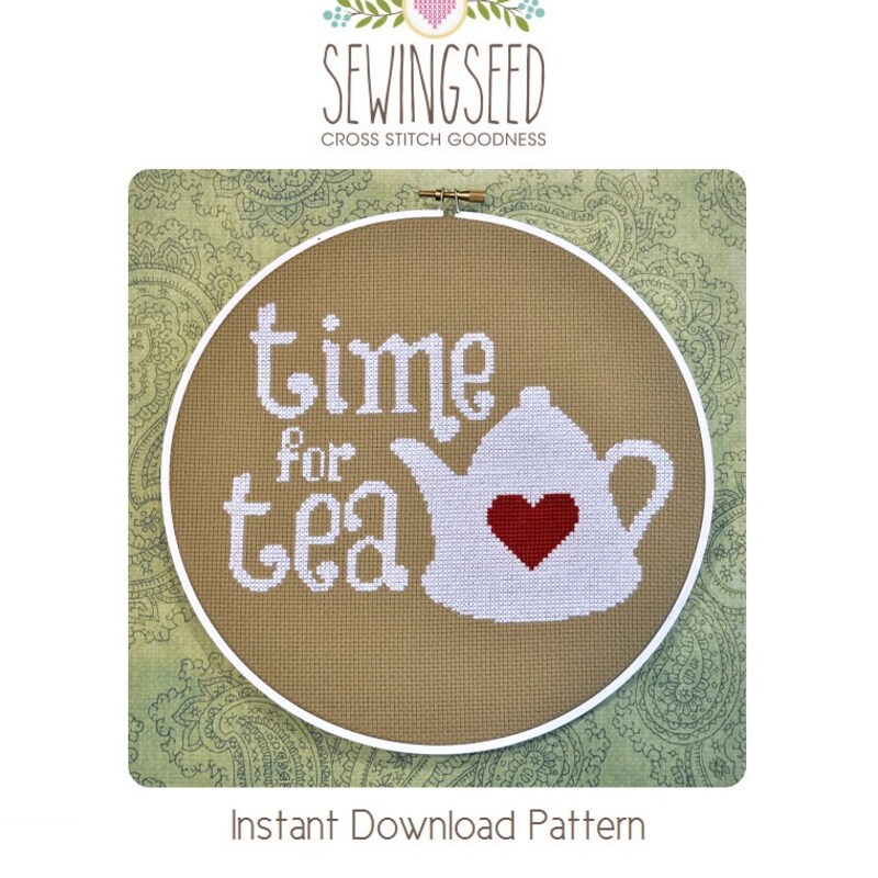 Tea Cross Stitch - Etsy