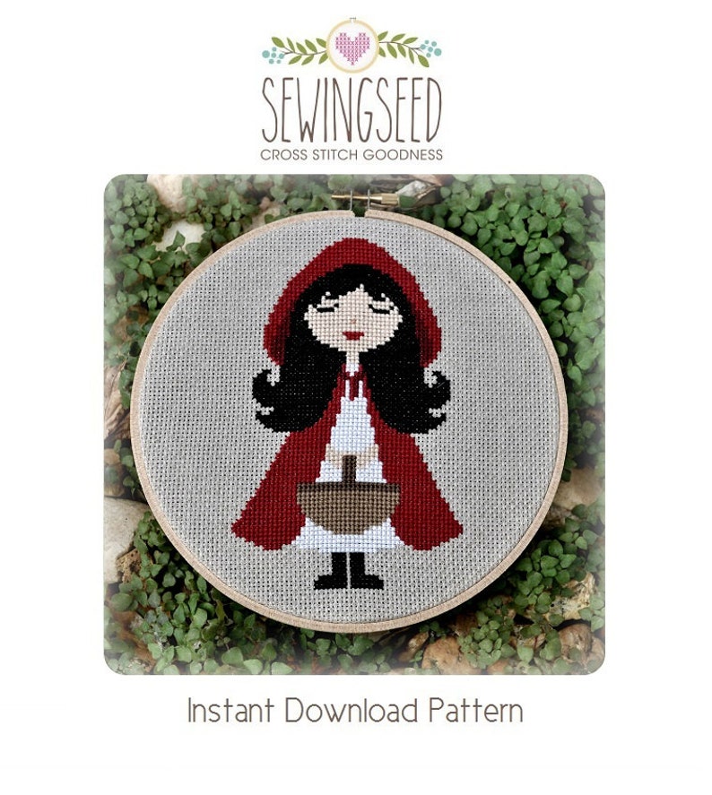 Little Red Riding Hood Cross Stitch Pattern Instant Download - Etsy