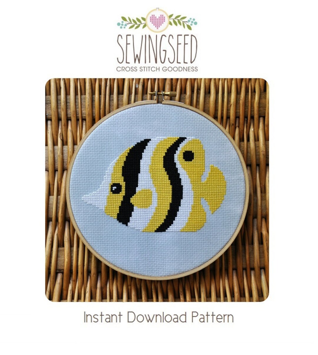 Tropical Fish Cross Stitch Pattern Instant Download - Etsy