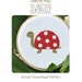 Polka Dot Turtle Cross Stitch Pattern Instant Download - Etsy