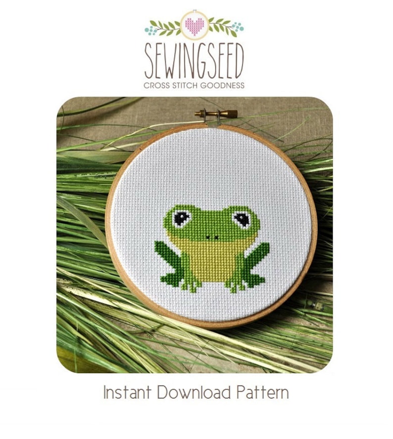 Frog Cross Stitch Pattern Instant Download - Etsy