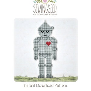 Tin Man Cross Stitch Pattern, Wizard of Oz Instant Download - Etsy