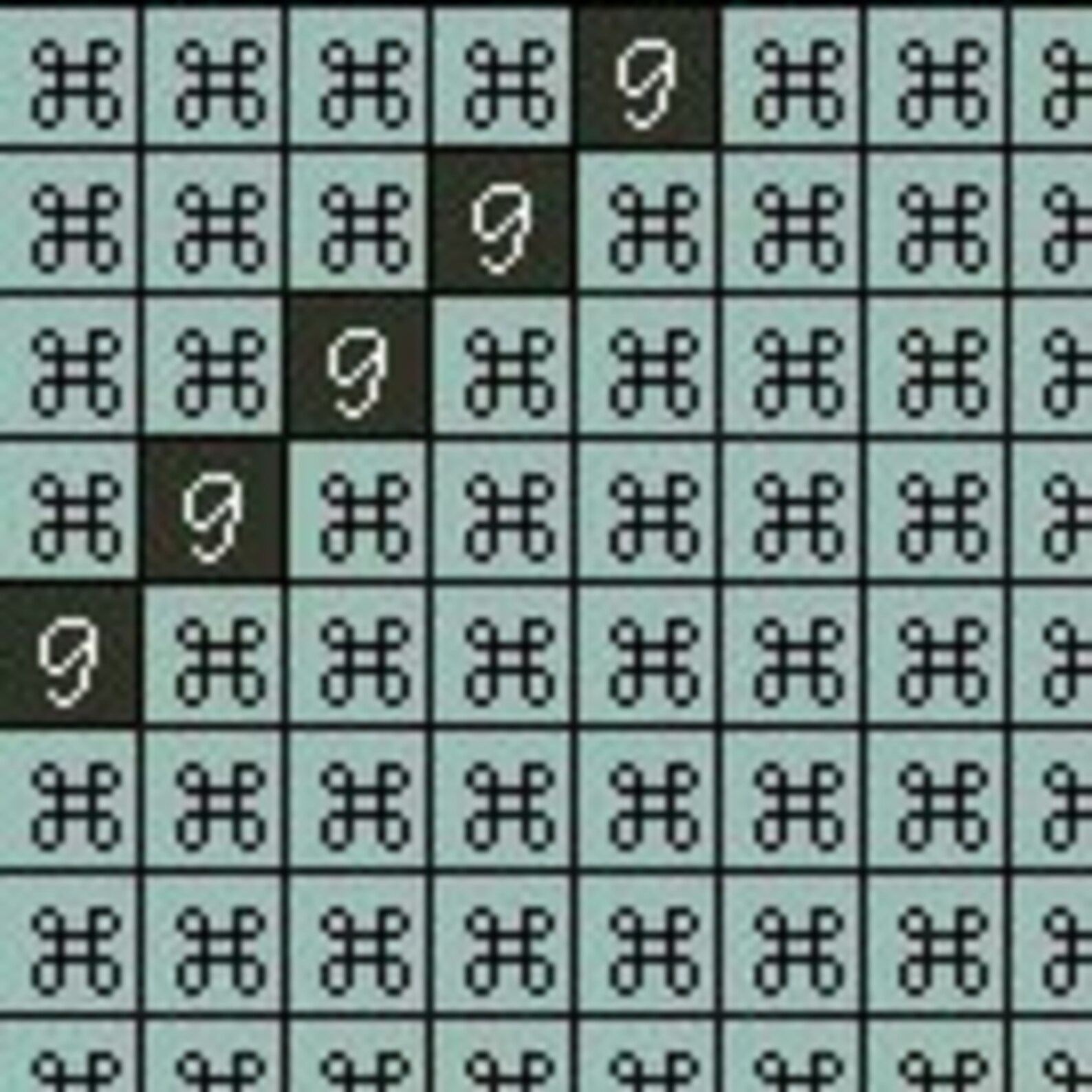 Aqua Bird Cross Stitch Pattern Instant Download - Etsy