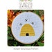 Bee Hive Cross Stitch Pattern Instant Download - Etsy