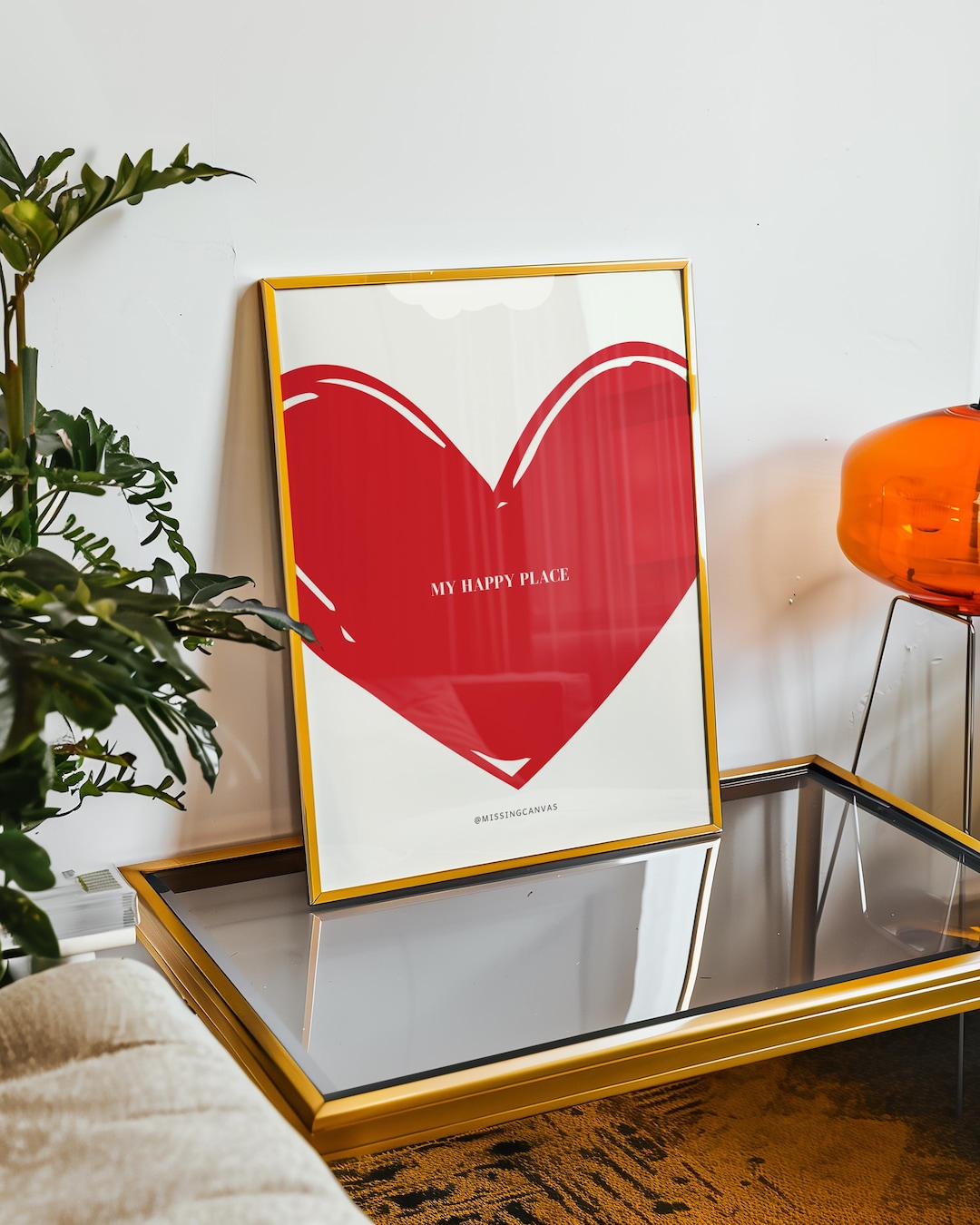 Happy Place | Wall Decor | Printable Wall Art | Digital Print | Quotes ...