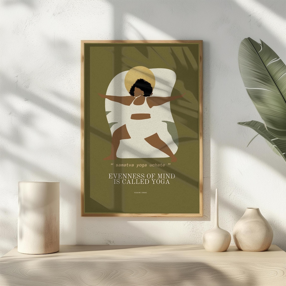 Tree Pose, Yoga Poster, Printable Wall Art, Digital Print, Yoga Artsy ...