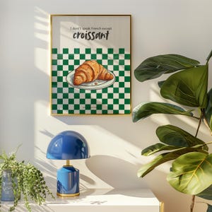 Croissant Poster | Food Poster | Wall Poster | Downloadable Prints ...