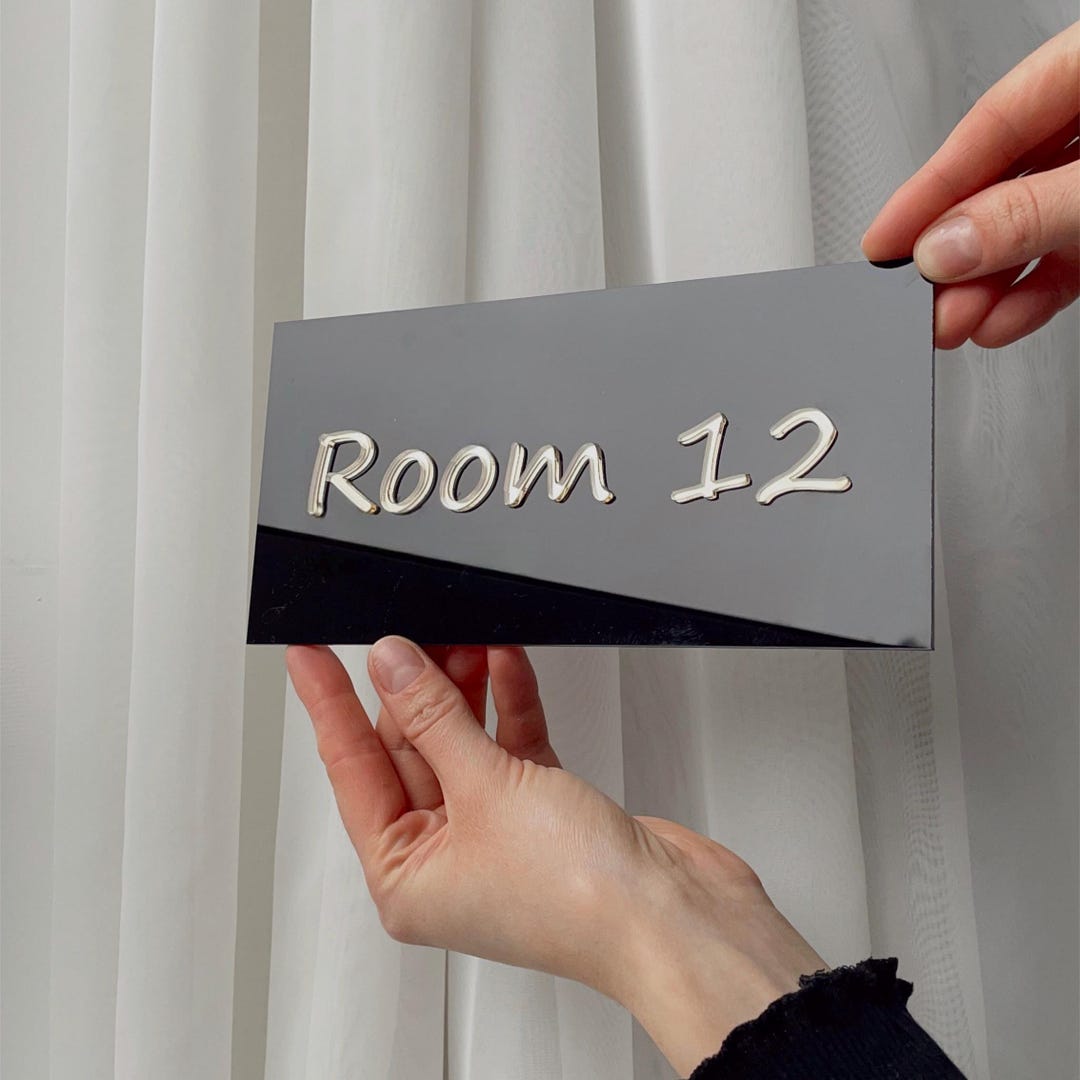 WC, Restroom Sign, Office Door Plate, Apartment Sign, Hotel Door Sign ...