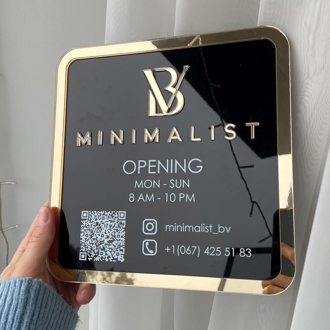 Office Plate, Business Sign for Wall, Personalized Plaques, Custom Door ...