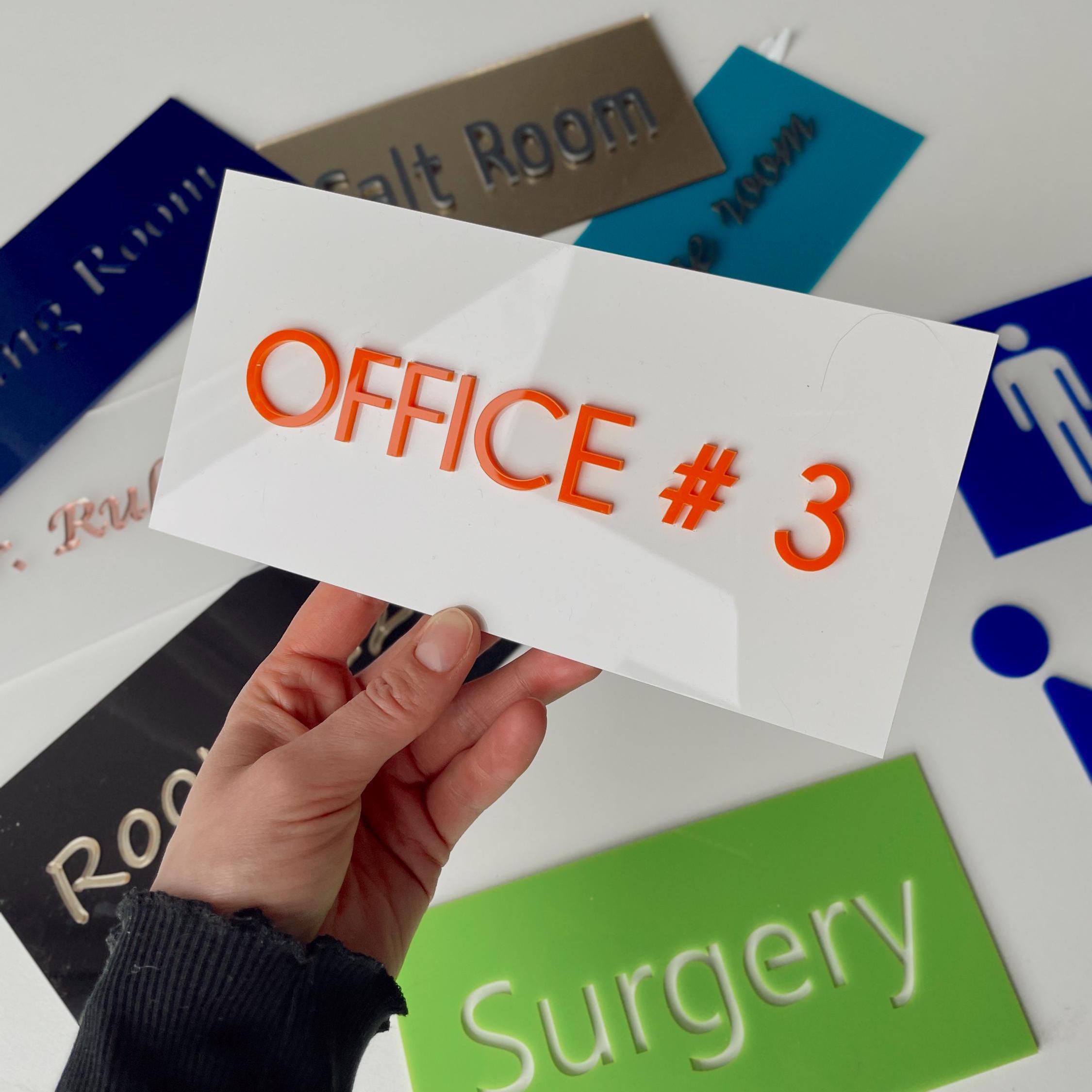 Custom Business Door Sign, Staff Only Plaque, Personalized 3d Acrylic ...
