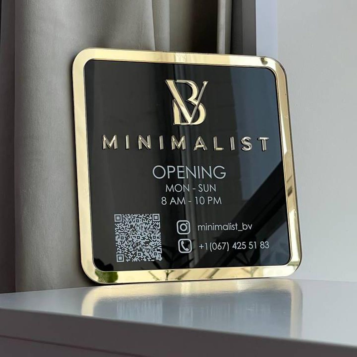 Custom Business Door Sign, Personalized Acrylic Sign for Wall, Restroom ...