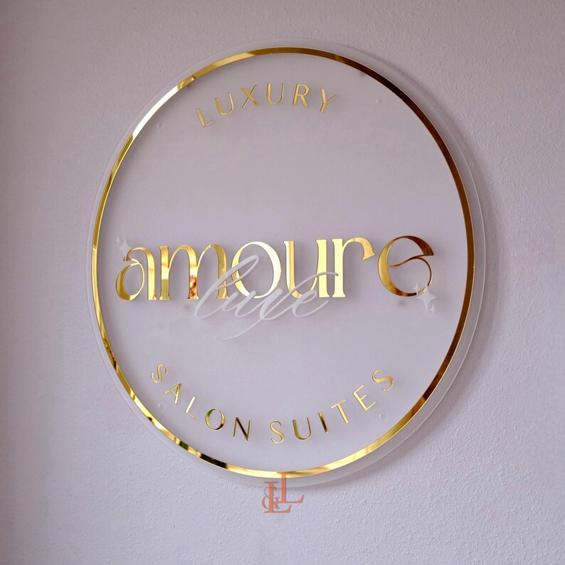 Personalized Business Logo Sign – Reception or Office Name Plate, Med ...