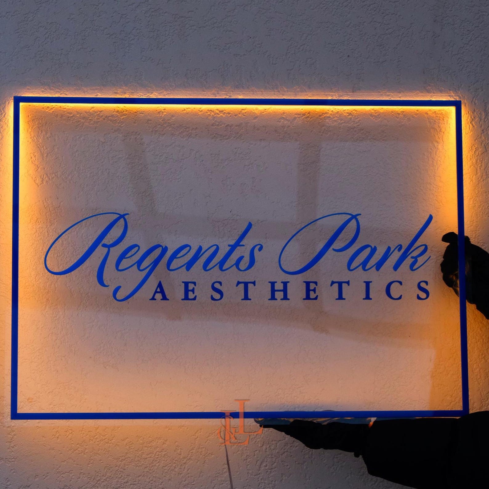 Company Name Backlit Signage, Neon Signs, Light up Pink Sign ...