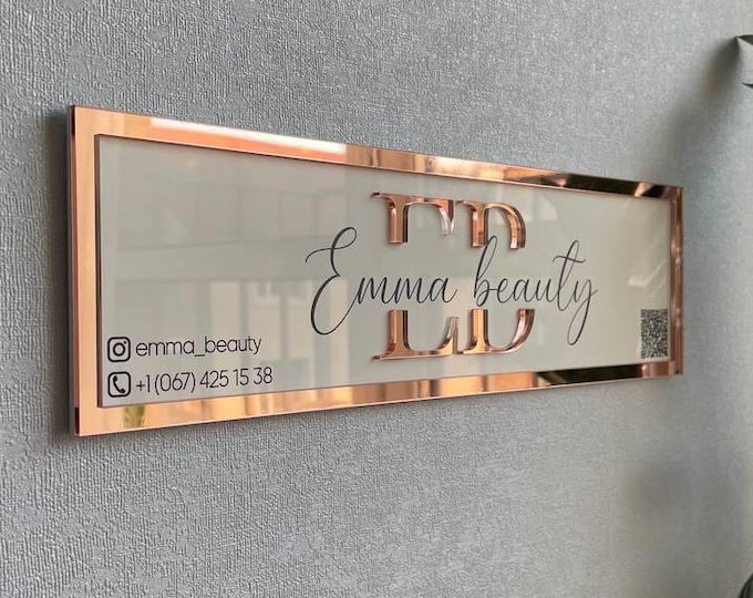 Personalised Acrylic Room Name Sign, Door Number, Company Wall Plate ...