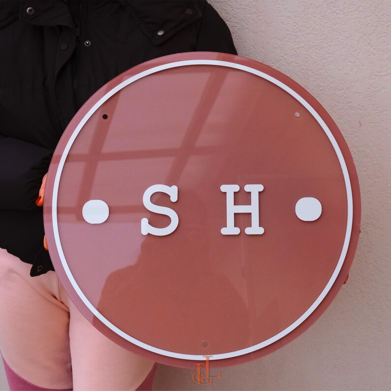 Custom Business Acrylic Logo Sign, Gold Clinic Decor, Blush Wall Decor ...