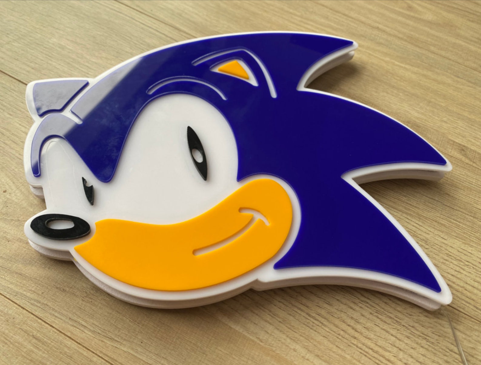 Sonic the Hedgehog Neon Sign Edge Lit Led Sign Sonic the | Etsy