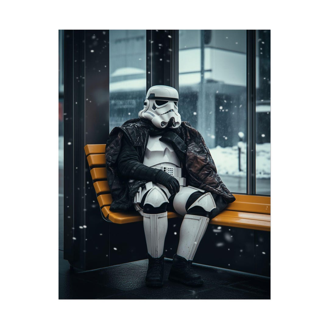 Stormtrooper Vintage Art Print, Star Wars Decor, Sci-fi Wall Art, Geek Room - Etsy