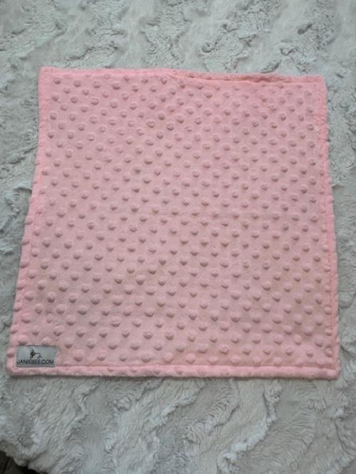 Personalized Mini Baby Blanket: Vintage Floral Minky Snuggy (16
