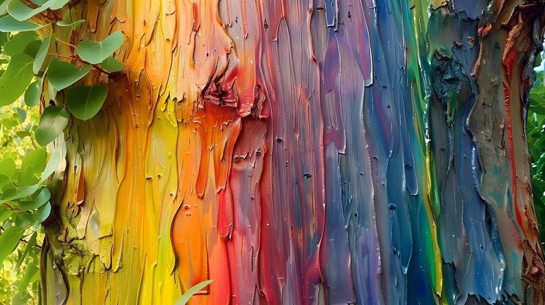 Rainbow Eucalyptus Tree Seeds -2000 Seeds - Stunning Colored Bark ...