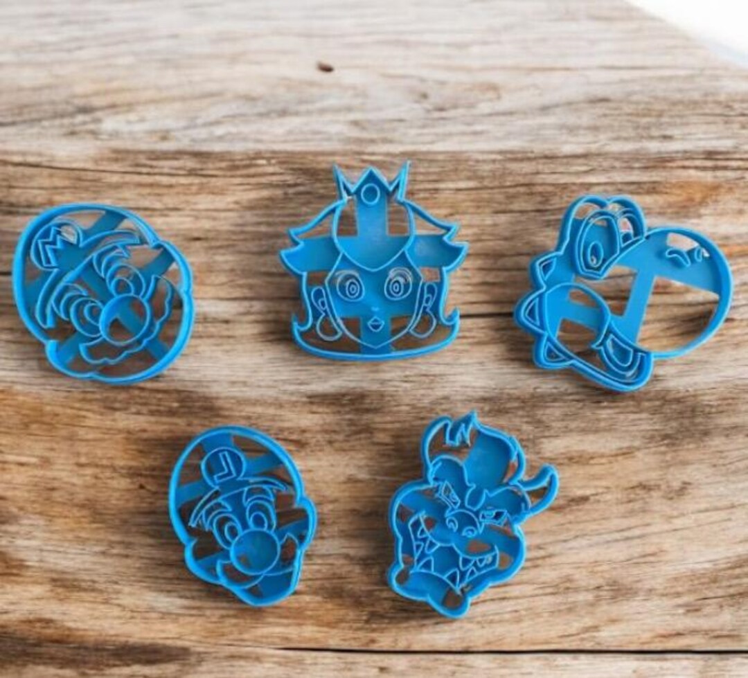 Mario 3D Printed Cookie Cutter | Super Mario Baking Mold | Video Game ...