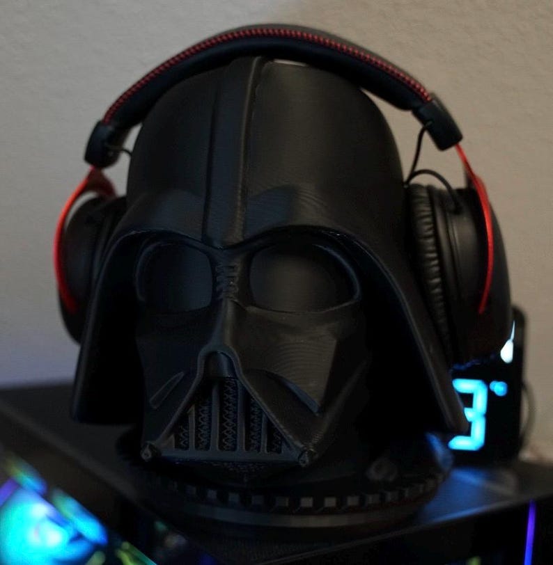 Star Wars Darth Vader Headphone Stand – 3D Printed Headset Holder ...
