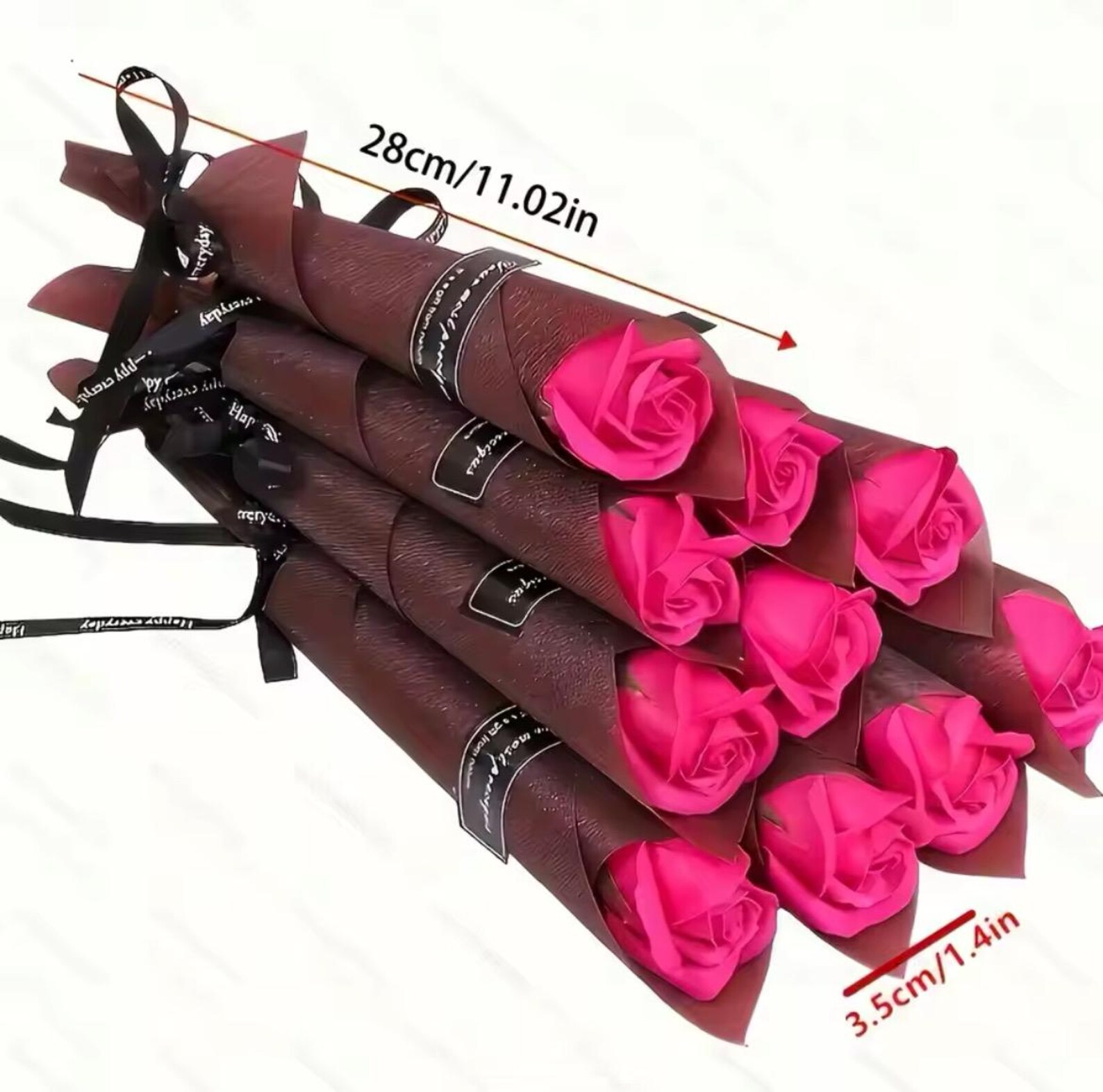 Romantic Single Rose Bouquet for Teacher's Day, Valentine's Day, and Mother's Day – Artificial ...