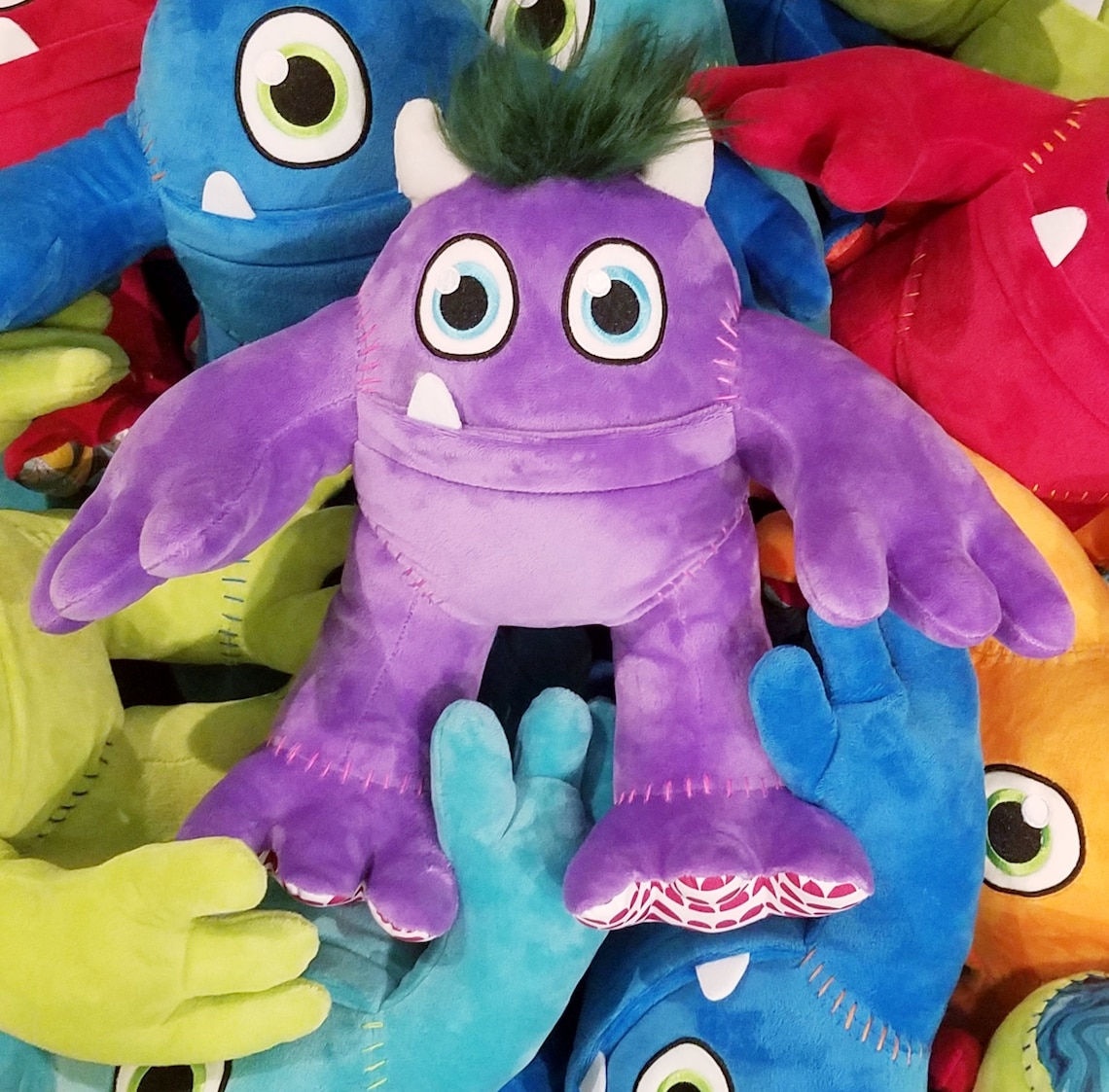 Plush Stuffed Animal MONSTER MONSTER plushy for boys or | Etsy