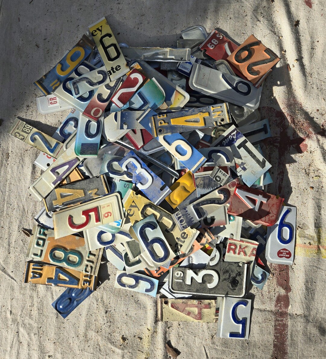 Make Your Own License Plate Sign for Arts and Crafts. Recycled ...