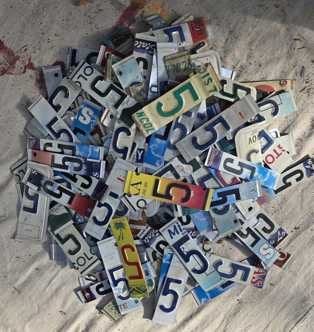 Make Your Own License Plate Sign for Arts and Crafts. Recycled ...