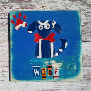 Funky Black Kitty Cat Meow on Turquoise Blue Nursery Girl Boy Toddler ...