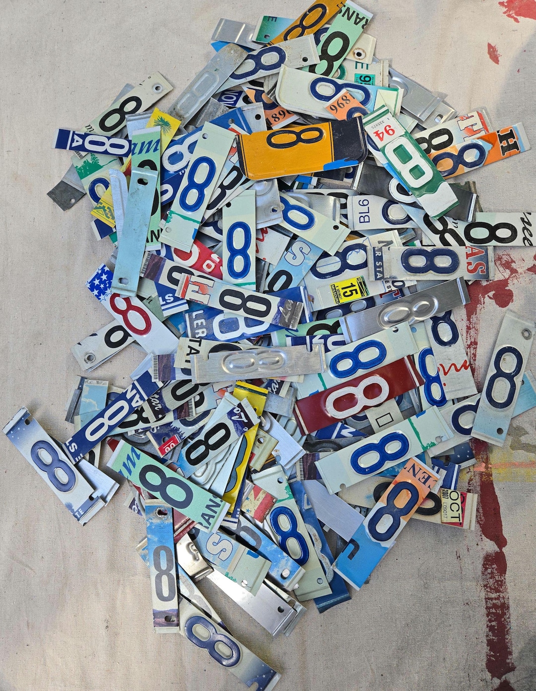 Make Your Own License Plate Sign for Arts and Crafts. Recycled ...