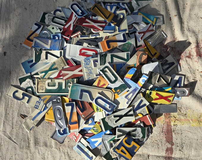Make Your Own License Plate Sign for Arts and Crafts. Recycled ...