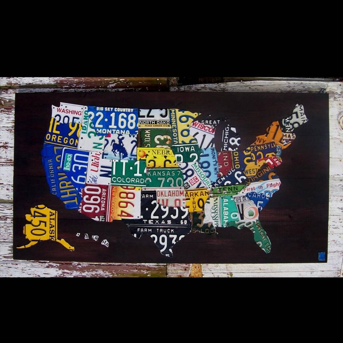 License Plate Artwork Rustic Jingle Xmas Dogs Trio on Red - Etsy