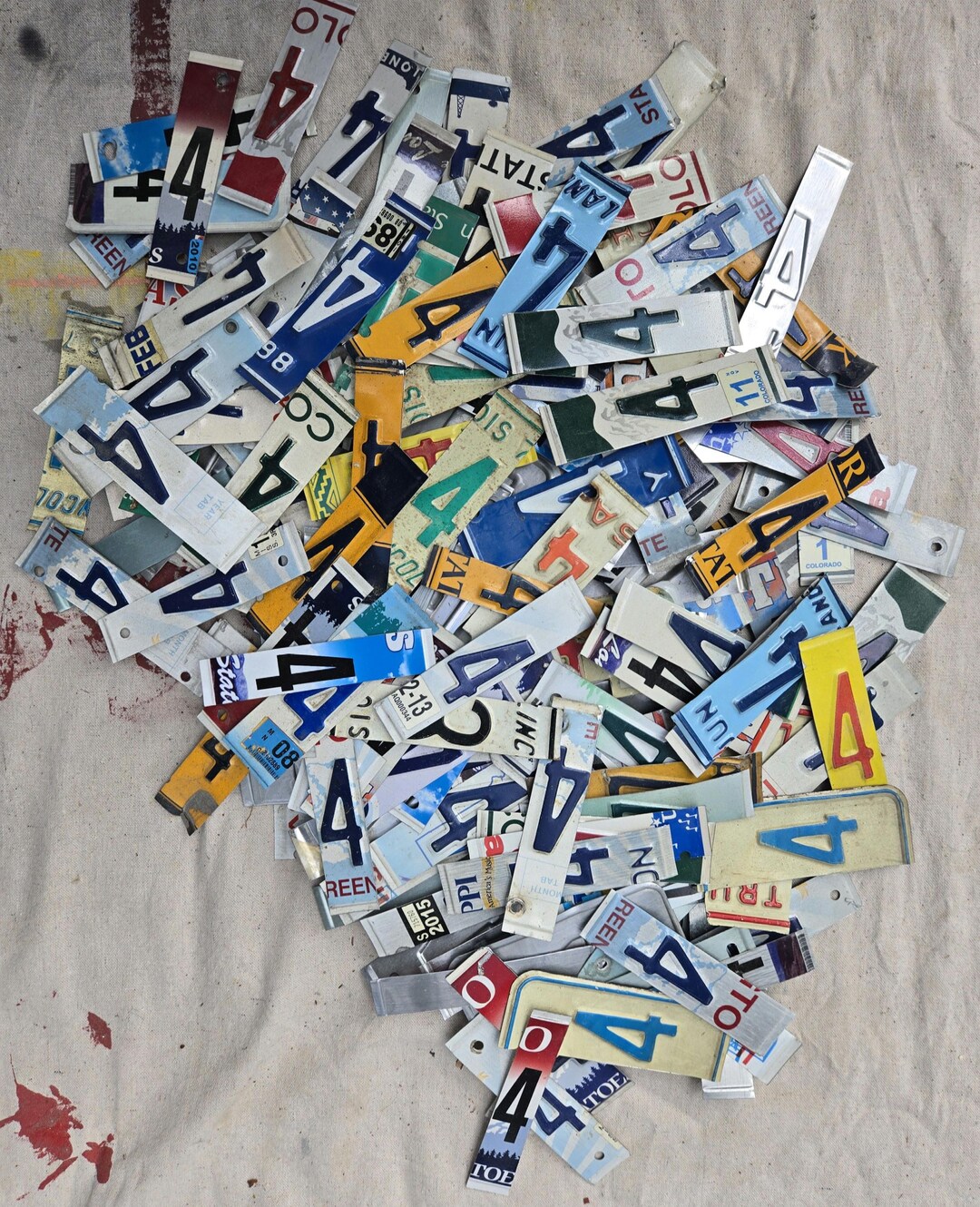 Make Your Own License Plate Sign for Arts and Crafts. Recycled ...