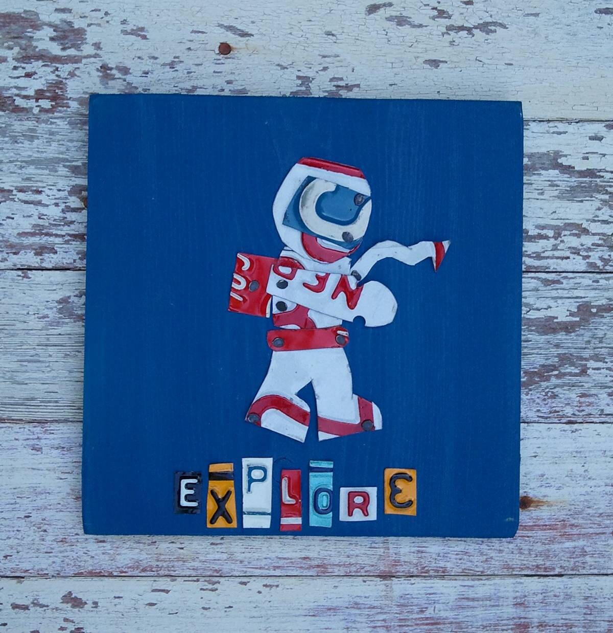 License Plate Rocketship Rocket Alien Astronaut Space - Etsy