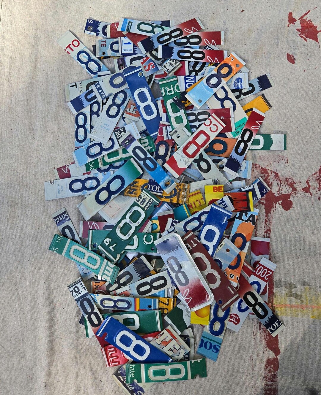 Make Your Own License Plate Sign for Arts and Crafts. Recycled ...