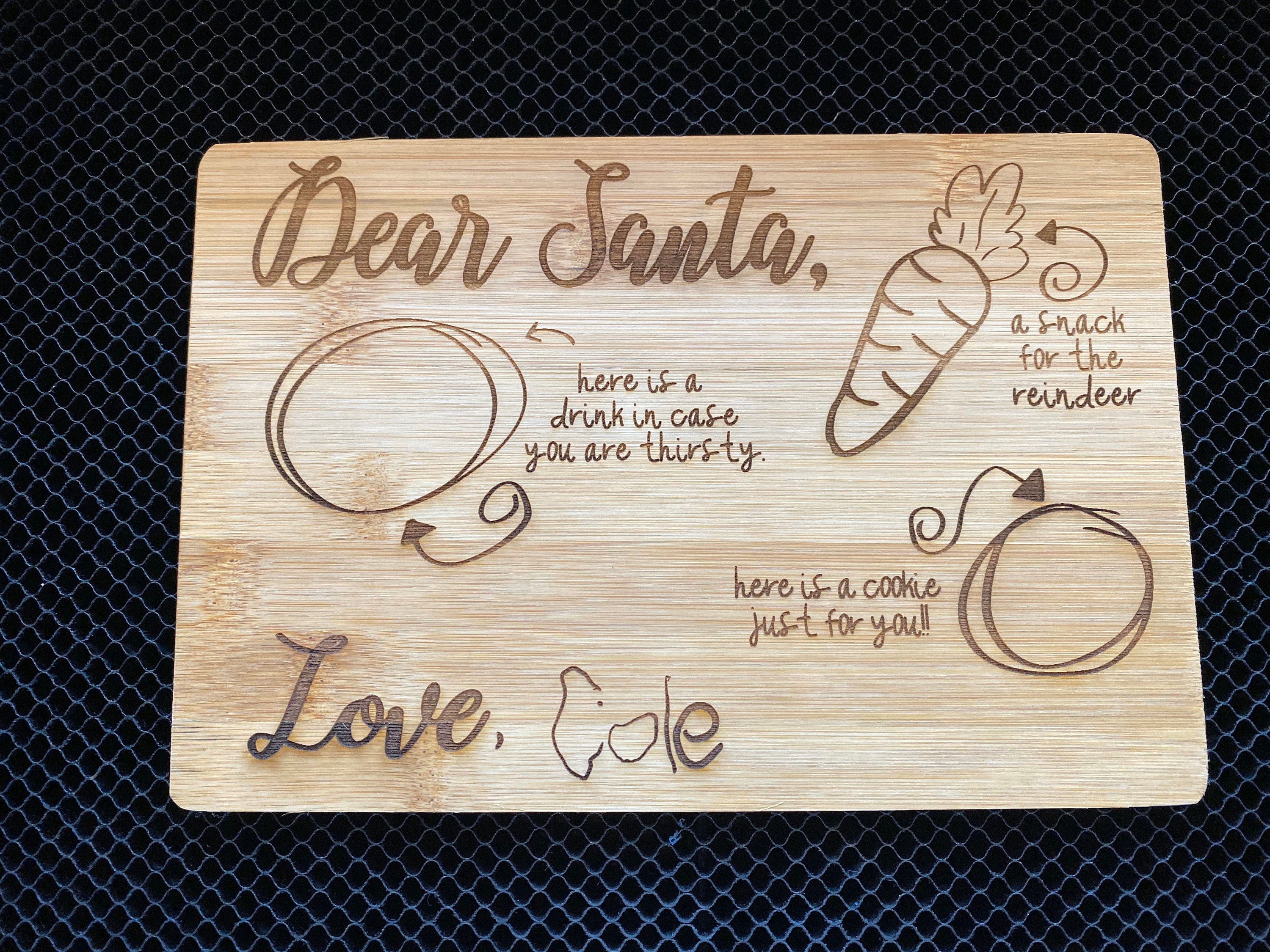 Personalized Santa Board - Etsy