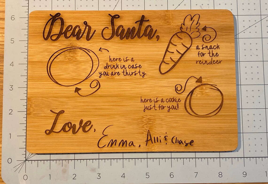 Personalized Santa Board - Etsy