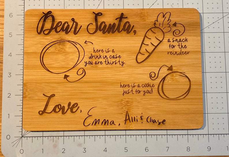 Personalized Santa Board - Etsy