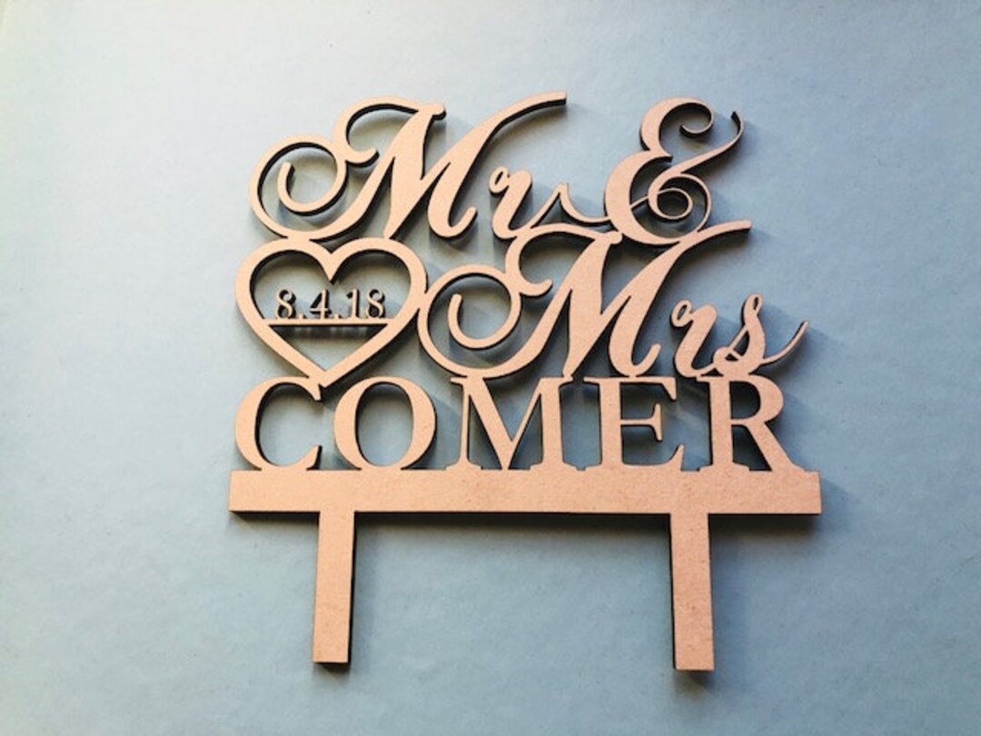 Custom Laser Cut Cake Topper - Etsy