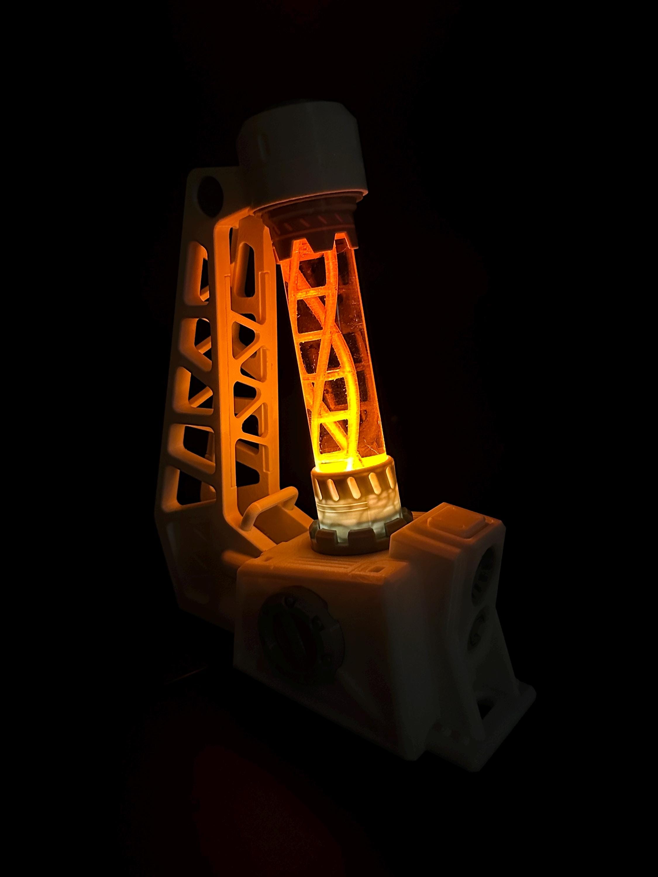 Cyberpunk DNA Helix Lamp: Sci-fi Gamer Room Light - Etsy