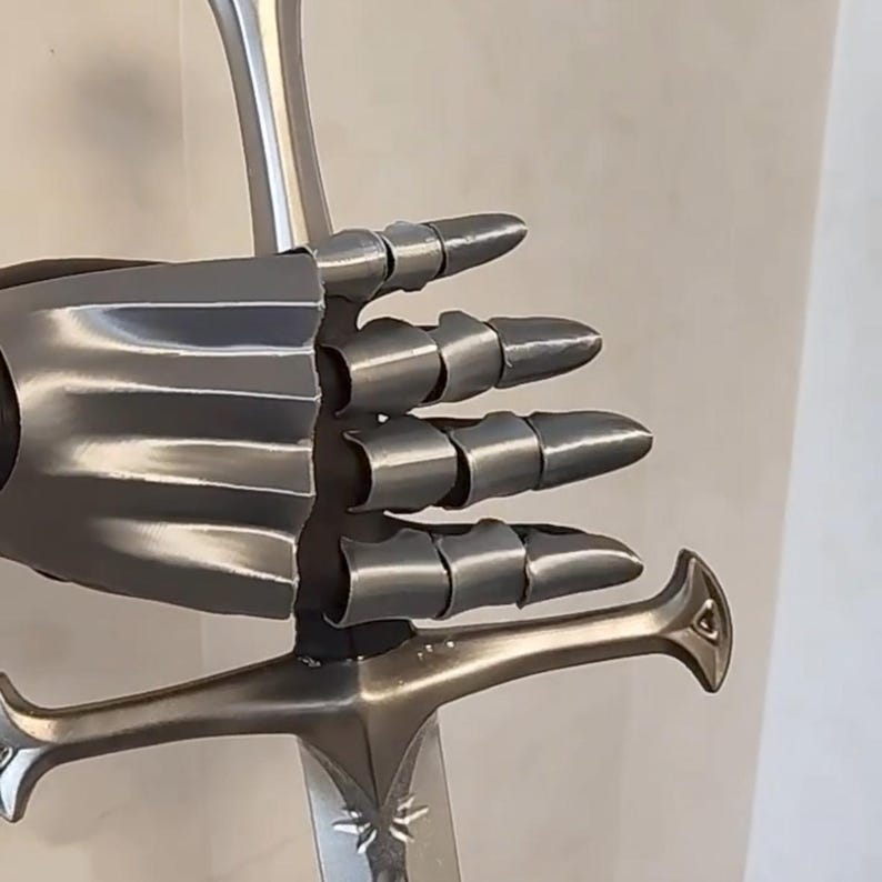 Silky Gold Articulated Gauntlet: Cosplay Armor, Futuristic Mechanical ...