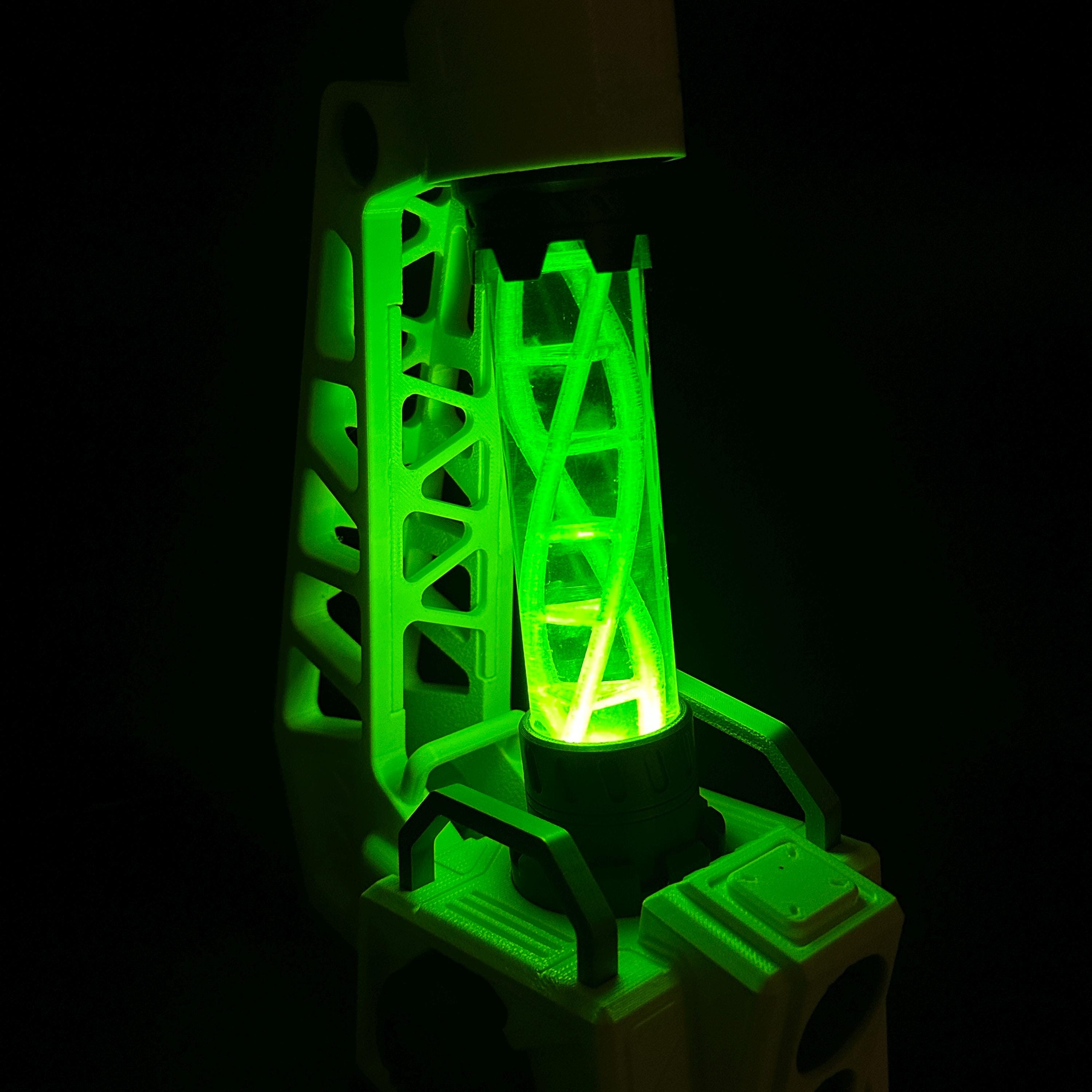 Cyberpunk DNA Helix Lamp: Sci-fi Gamer Room Light - Etsy