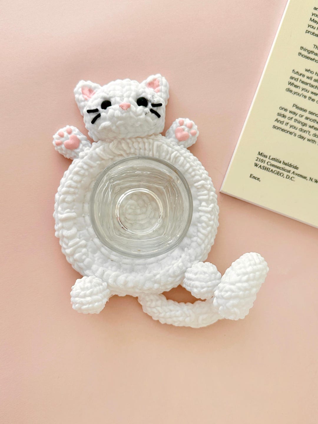 3D Printed Cat Coaster: Playful Kitty Drink Holder, Eco-friendly PLA - Etsy