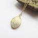 Buy Small Gold Locket With Ornate Design, White Locket, Oval Antique ...