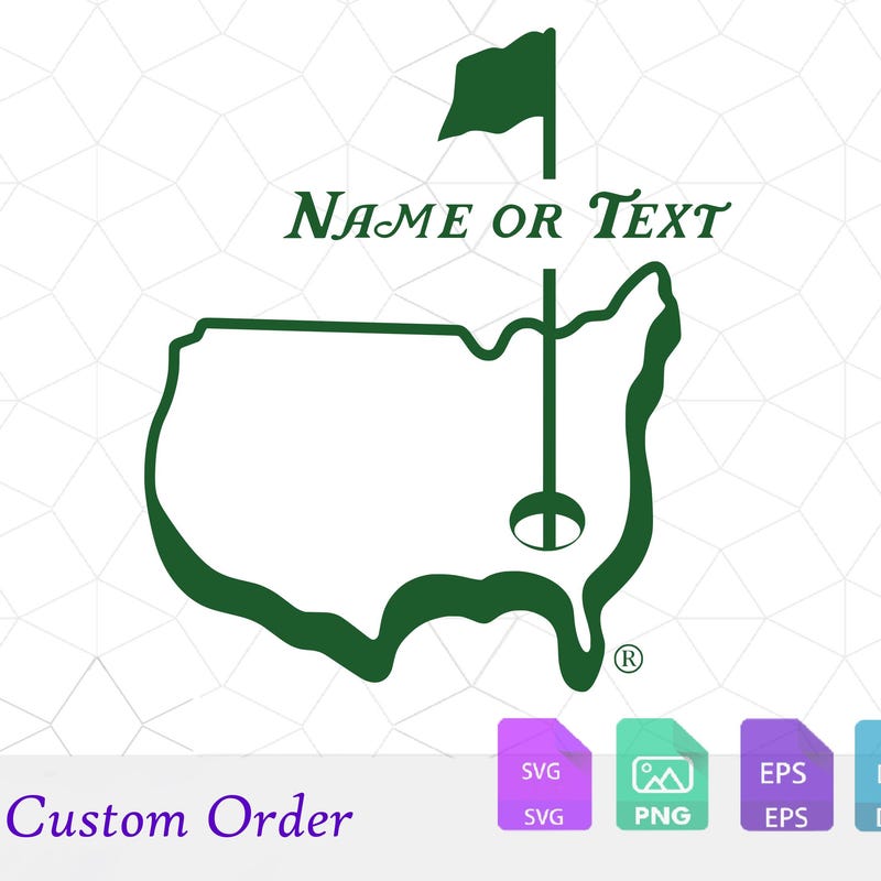 Masters Golf Logo Svg - Etsy