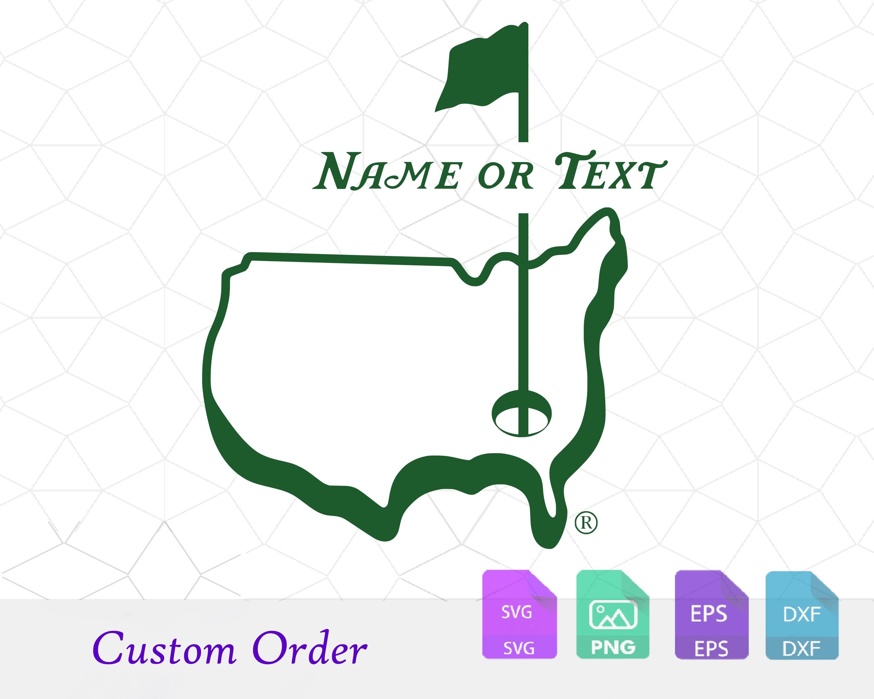 Custom Masters Symbol Black Svg, Custom, Masters, Golf Party Svg, Png ...