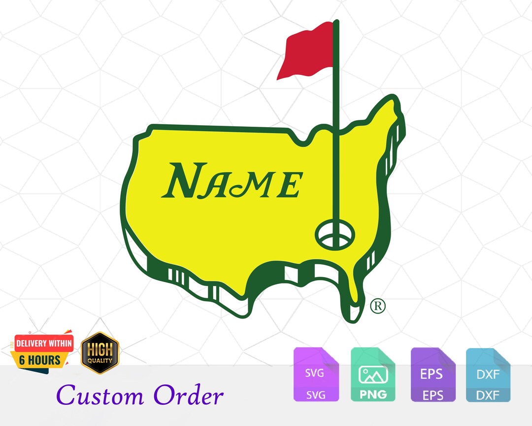 Custom Masters Symbol Black Svg, Custom, Masters, Golf Party Svg, Png ...