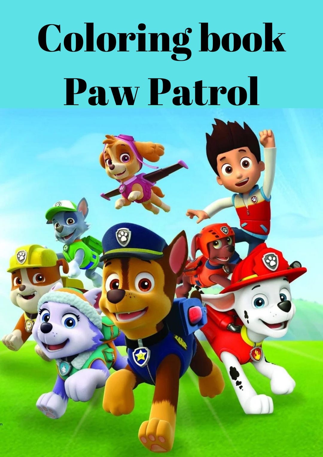 Coloring Book Paw Patrol - Etsy